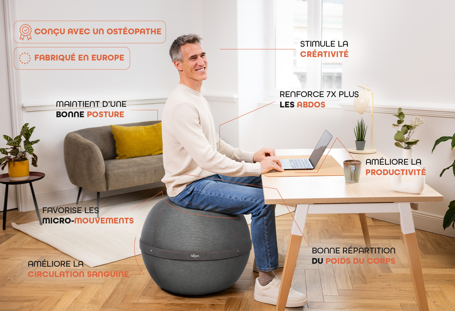 Bloon, the active seat for professionnals